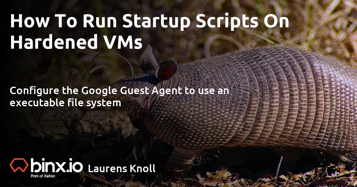 How To Run Startup Scripts On Hardened VMs Binx